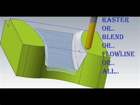 MASTERCAM TOOLPATH The Best Operation FINISH RASTER Or BLEND Or