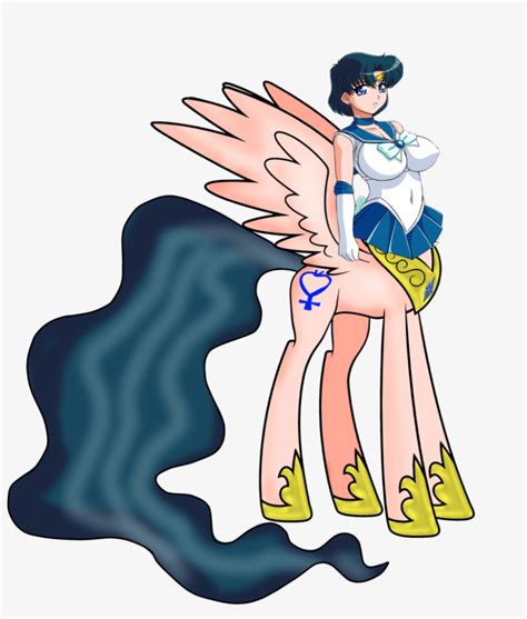 Centaur Edit Princess Celestia Safe Sailor Mercury Cartoon