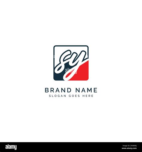 S Y Sy Initial Letter Handwritten And Signature Vector Image Template