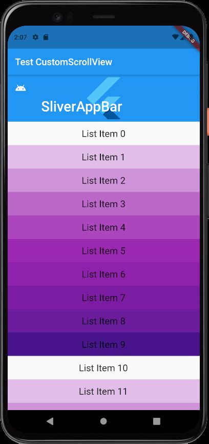 Flutter Sliverappbar