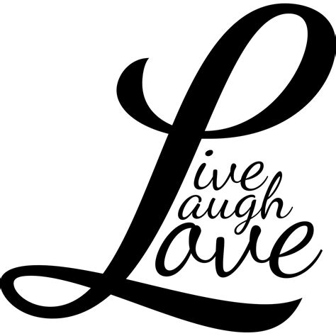 Live Laugh Love V4 Quote Wall Sticker World Of Wall Stickers