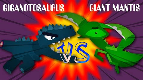 Giganotosaurus Vs Mantis 기가노토사우루스 Vs 사마귀 Monster Dino Insect Battle