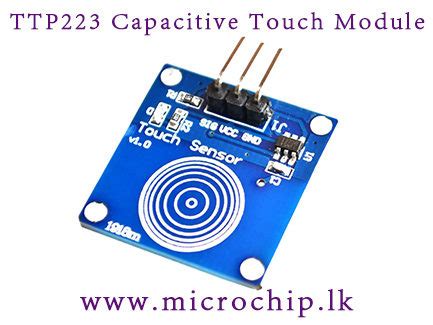 TTP223 1 Channel Digital Capacitive Touch Sensor Module Microchip Lk