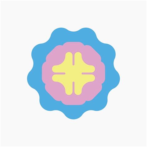 Premium Vector Simple Geometric Flower Element