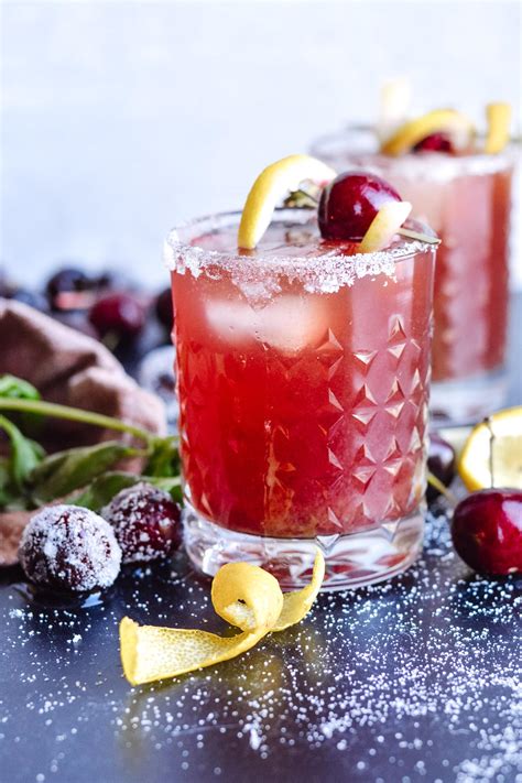 Black Cherry Whiskey Sour Cocktail The Oven Light