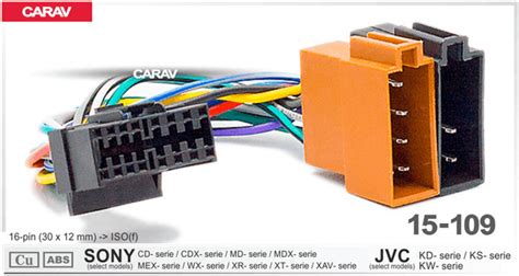 Разъем для подключения магнитолы Sony. Carav 15-109. - купить с ...