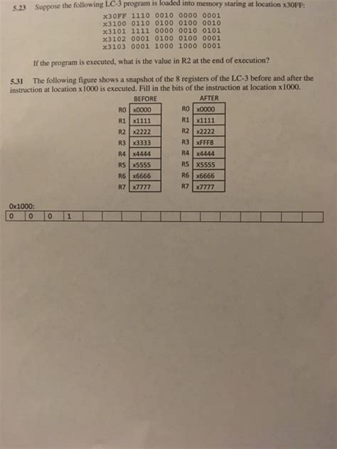 Solved Suppose The Following Lc Program Is Loaded Chegg