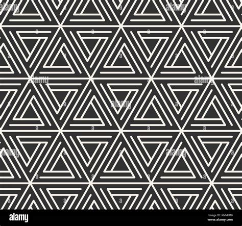 Vector Seamless Lines Pattern Modern Stylish Triangle Shapes Texture Repeating Geometric Tiles
