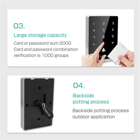T2dc Nfc Rfid Card Reader Waterproof 125khz1356mhz Backlight Touch