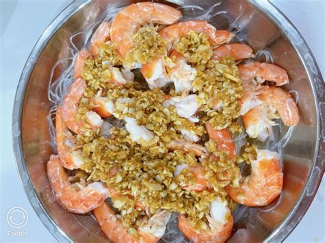 【蒜蓉粉丝开背虾图片】海盐味闪光弹下厨房