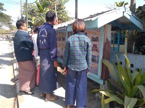 ပေါက်တောမြို့နယ် ပြန်ကြားရေးနှင့်ပြည်သူ့ဆက်ရေးဦးစီးဌာနရုံးရှေ့ မြေစိုက