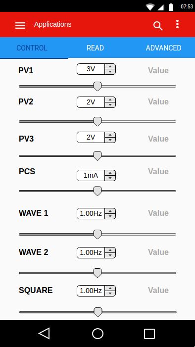 Designing Control Ui Of Pslab Android Using Moqups
