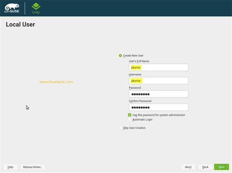 Opensuse Leap Installation Guide With Screenshots