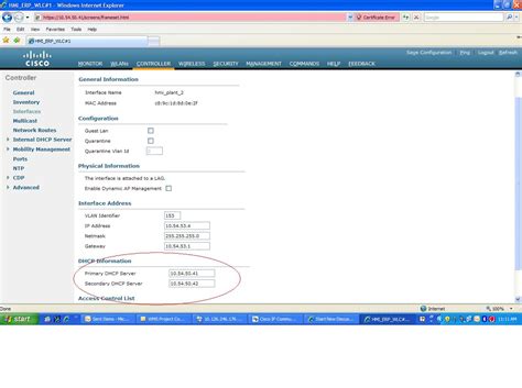 Solved WLC Internal DHCP Problem Cisco Community