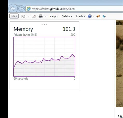Possible Ie11 Memory Leak · Issue 556 · Afarkaslazysizes · Github