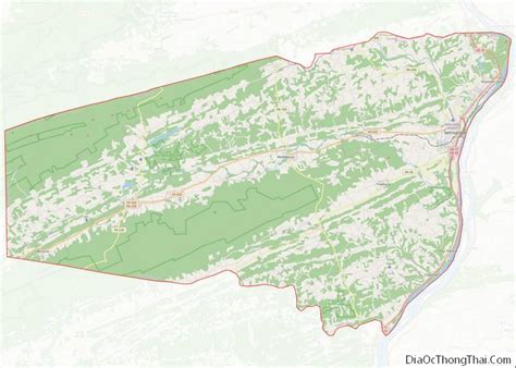 Map of Snyder County Pennsylvania Địa Ốc Thông Thái