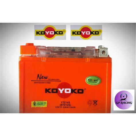 BATERI MOTOSIKAL KOYOKO G NANOGEL BATTERY YTZ S READY STOCK Shopee Malaysia