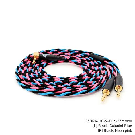 Bra Hc 9 Thk Braided Dual 35mm Headphone Cable For Focal Headphones
