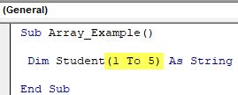 VBA Declare Array How To Declare Arrays In VBA