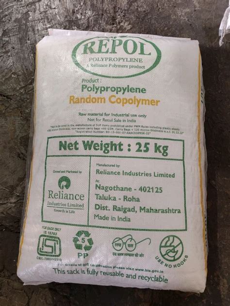 White Milky Polypropylene Random Copolymer Granules For General