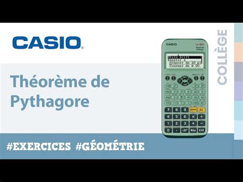 Exercice PYTHAGORE Calculer la longueur d un coté avec la calculatrice CASIO fx SC YouTube
