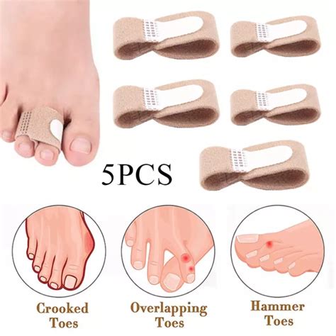 Lot De 5 Attelles De Redressement Pour Bandages Dorteils Séparateur D