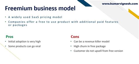 Freemium Pricing Model Vignesh Kumar