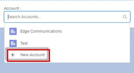 Lookup Field With Option To Create New Record In Custom Lightning