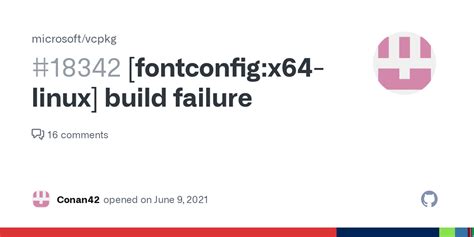 Fontconfig X Linux Build Failure Issue Microsoft Vcpkg GitHub