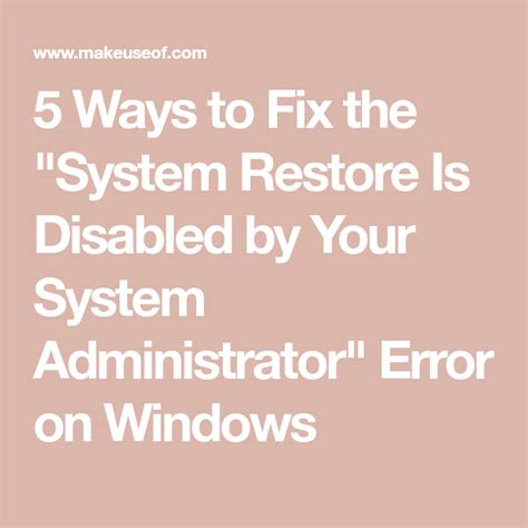 System Restore Artofit
