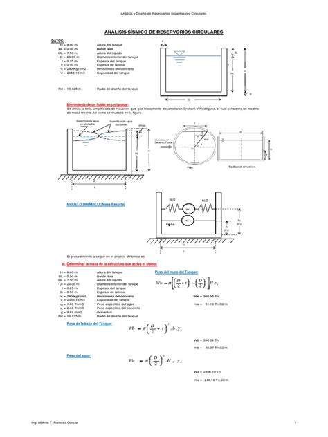 Diseño De Reservorios Circulares Pdf Ingeniería De Edificación