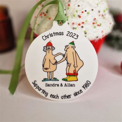 Funny Old Couple Christmas Ornament Etsy