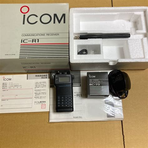 Icom Ic R1 故障品 電源入りません ジャンク 修理出来る方へ 未使用品 付属品付 電源ケーブルは使用感あります アイコム Icr1の