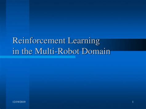 Ppt Multi Agent Deep Reinforcement Learning Powerpoint Presentation Free Download Id8812071