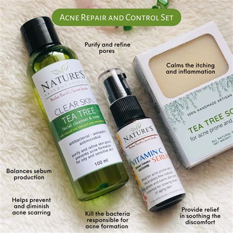 Acne Clear Repair And Control Set Khrystal Beauty Essences Handcrafted Soap And Skin Care
