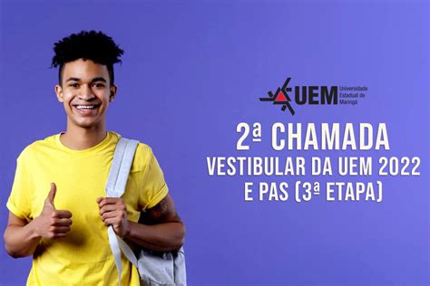 Solicitação para ª chamada do Vestibular e PAS da UEM será nesta quarta e quinta Governo