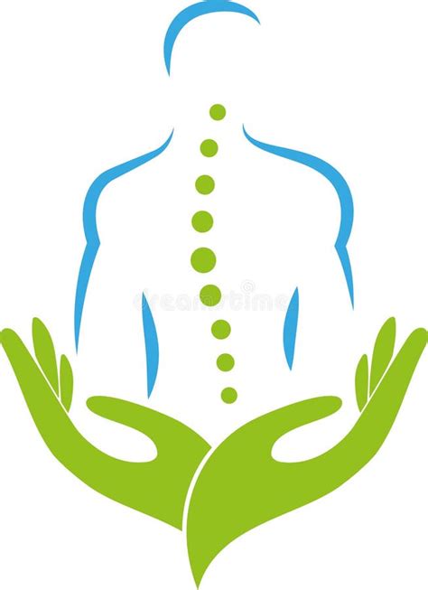 运动人标志脊椎骨按摩器标志骨科标志物理治疗标志按摩图标 向量例证 插画 包括有 整骨疗法 关心 272098323