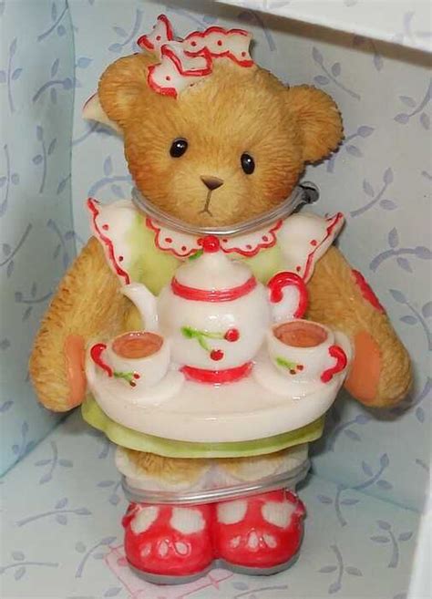 Heidi´s Cherished Teddies Galerie For You Girl With Tea Set 119412