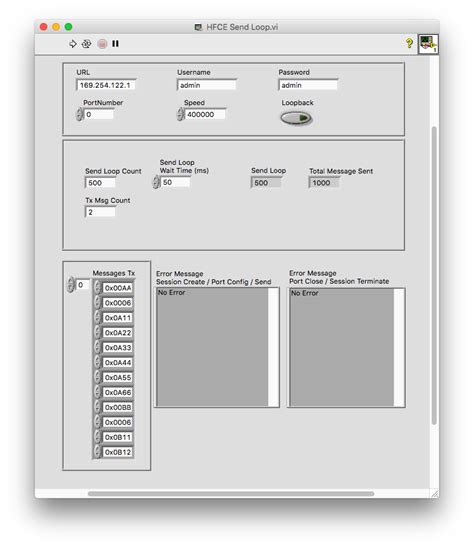 HFCE Send Loop Multibus VI