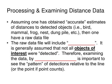 Ppt Distance Sampling Part 2 Powerpoint Presentation Free Download