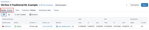 Mlflow 30 Traditional Ml Workflow Beta Databricks Documentation