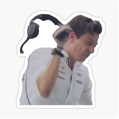 Angry Toto Wolff Meme Sticker Sticker For Sale By Harriiiboo Redbubble