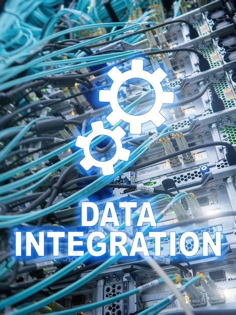 Premium Photo Data Integration Information Technology Concept On