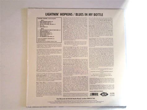 Lightnin Hopkins Blues In My Bottle Lp Repress Import Vinyl Ebay