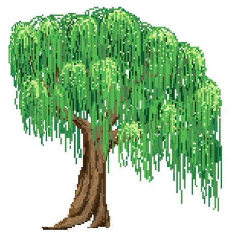 Pixel Willow Tree 29570637 Png