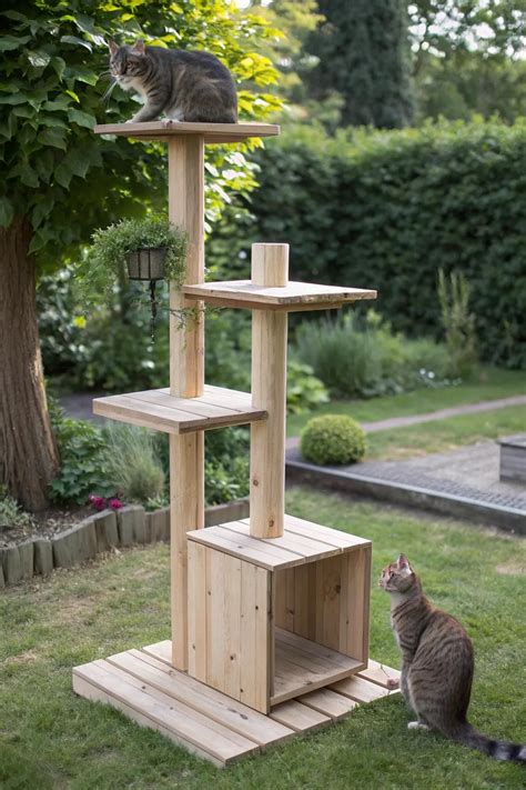 20 Creative Diy Outdoor Cat Tree Ideas Alderlight
