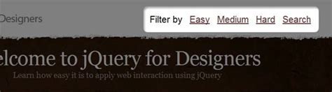 jquery for designers 學習jquery的好地方