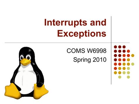 interrupts and exceptions
