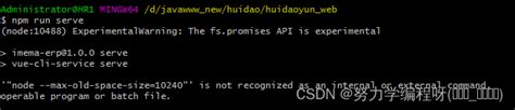 优化vue项目后， 启动编译项目过程中 报 javascript heap out of memory 错误 及 nodejs内存溢出 vue