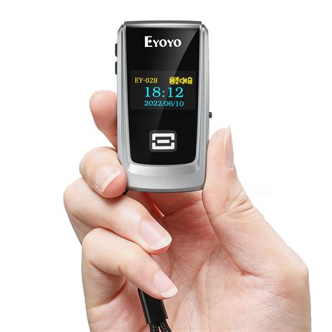 Eyoyo Qr Code Scanner With Lcd Display Mini Portable Bluetooth Barcode